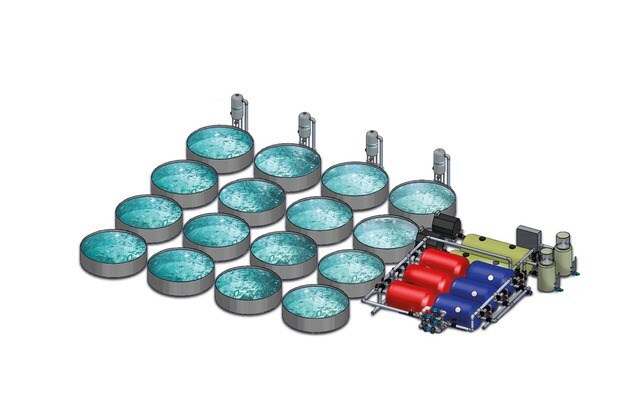 Eloxiras hyrbid series: water treatment for recirculating aquaculture